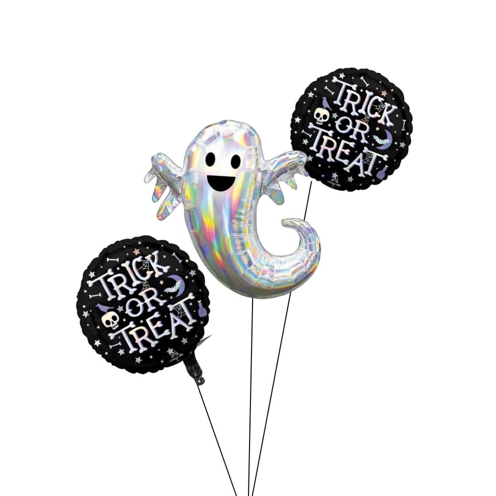 Trios Spooky Boo Ghost Helium Balloon – Party Oasis Qatar