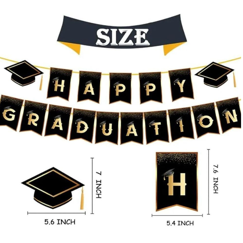 Happy Graduation Banner – Party Oasis Qatar