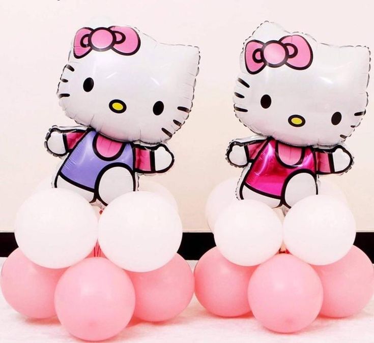 1pc Hello Kitty Stand Alone on Air Filled Base – Party Oasis Qatar