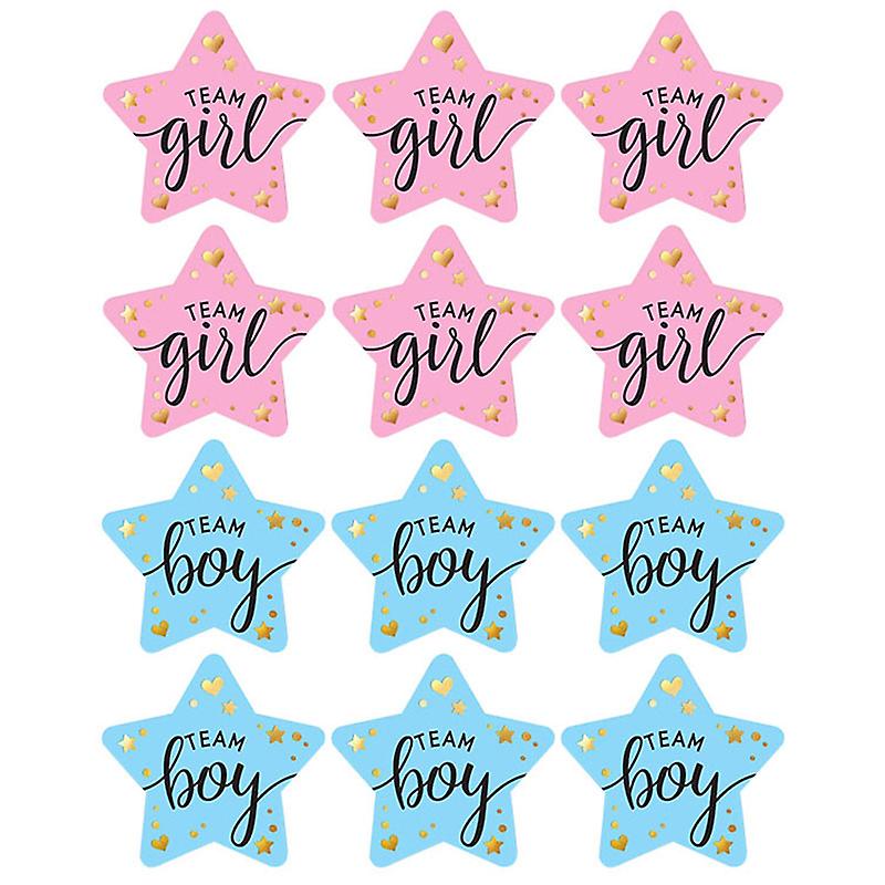 Star team boy or team girl sticker – Party Oasis Qatar