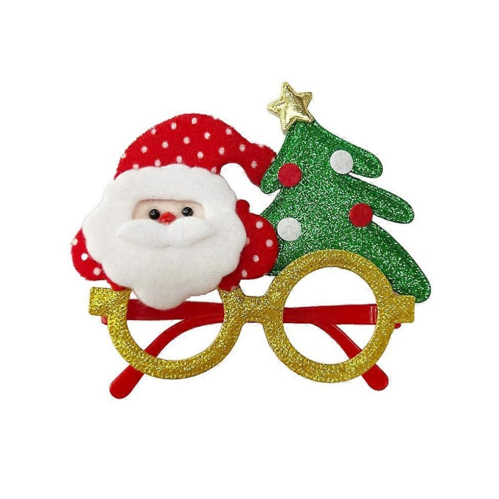 Christmas Santa And Tree Eyeglasses Frame 1 Pc – Party Oasis Qatar