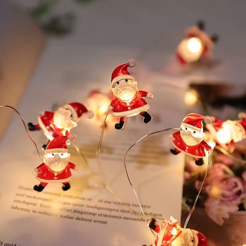 2m String Light Santa – Party Oasis Qatar