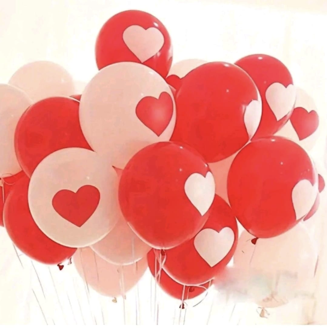 Heart Printed Helium balloons – Your Party Oasis trading