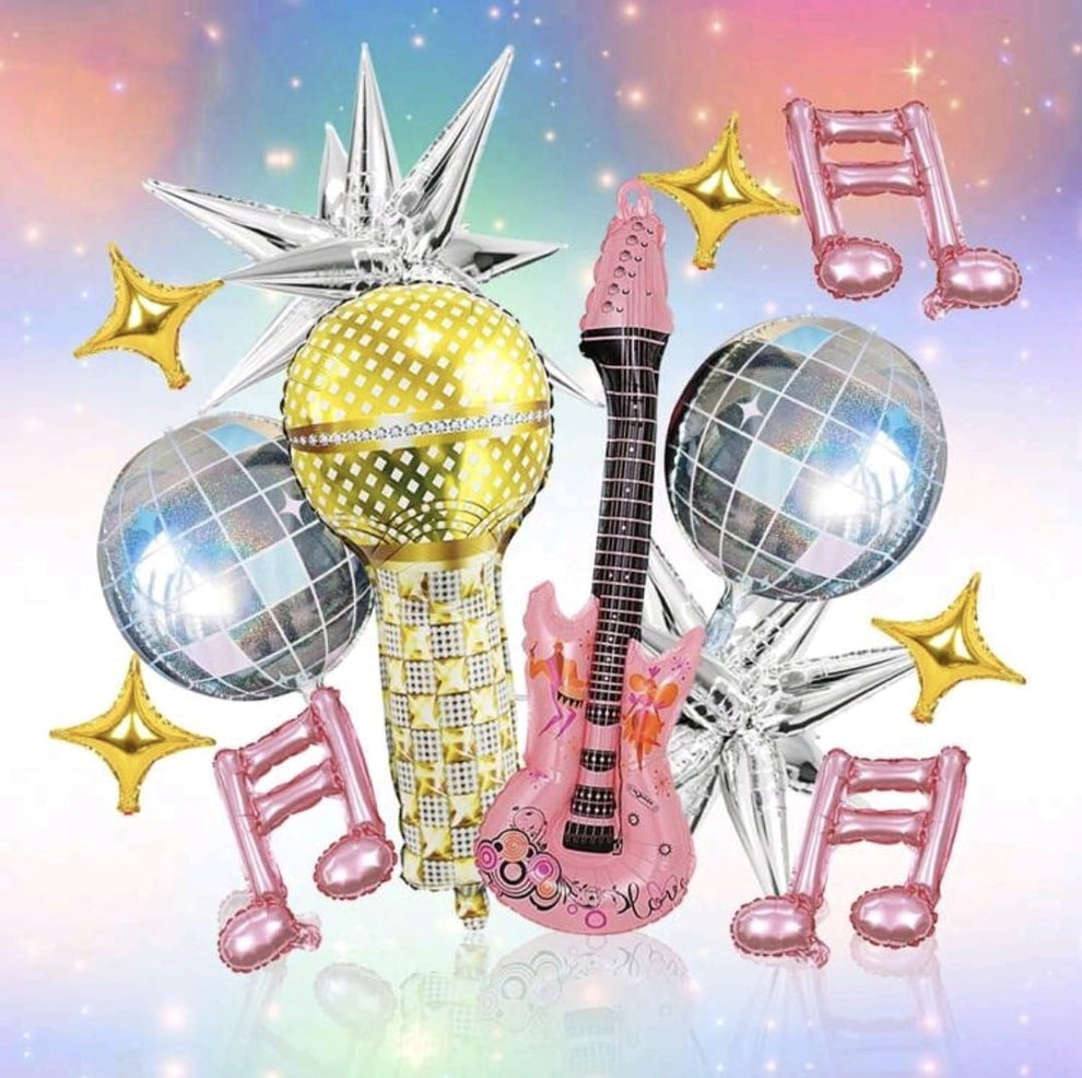 Disco music theme balloon decoration -Non inflated – Your Party Oasis ...